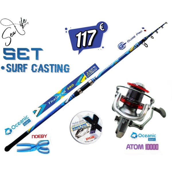 Σετ Ψαρέματος Surf Casting Καλάμι Oceanic Thalassa 3.90m 4.20m 4.50m ...
